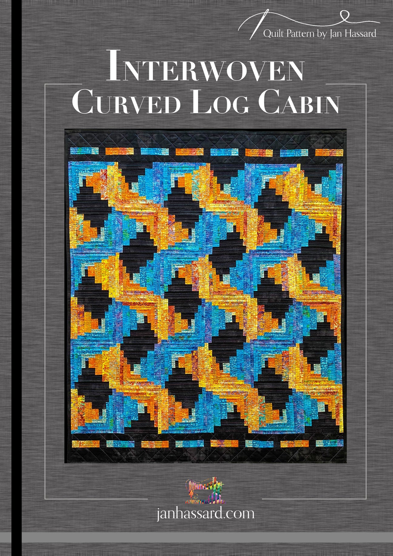 Interwoven Curved Log Cabin Quilt Pattern – Jan Hassard Quilting