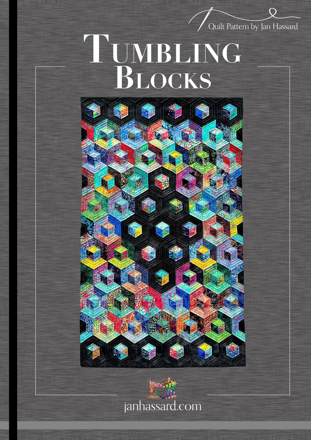 Tumbling Blocks - 3D Quilt Pattern – Jan Hassard Quilting